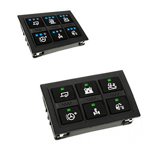 CAN Bus Switch Panels - APEM KP6 Series - Control Devices